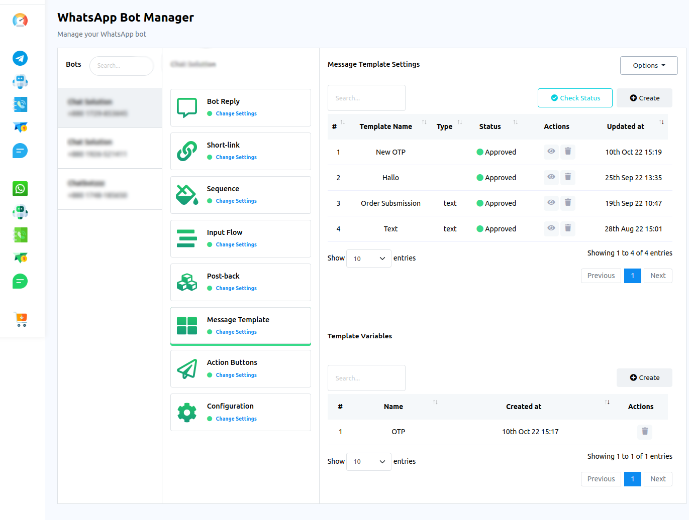 BotSailor | Documentation - Bot Manager